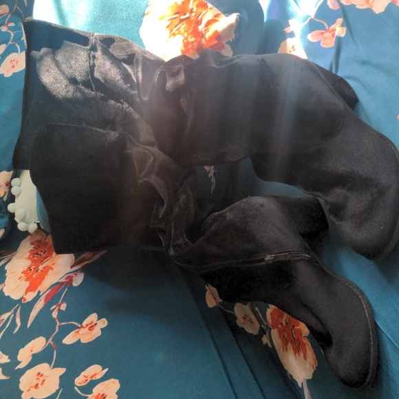 torrid | Shoes | Torrid Thigh High Velvet Boots | Poshmark